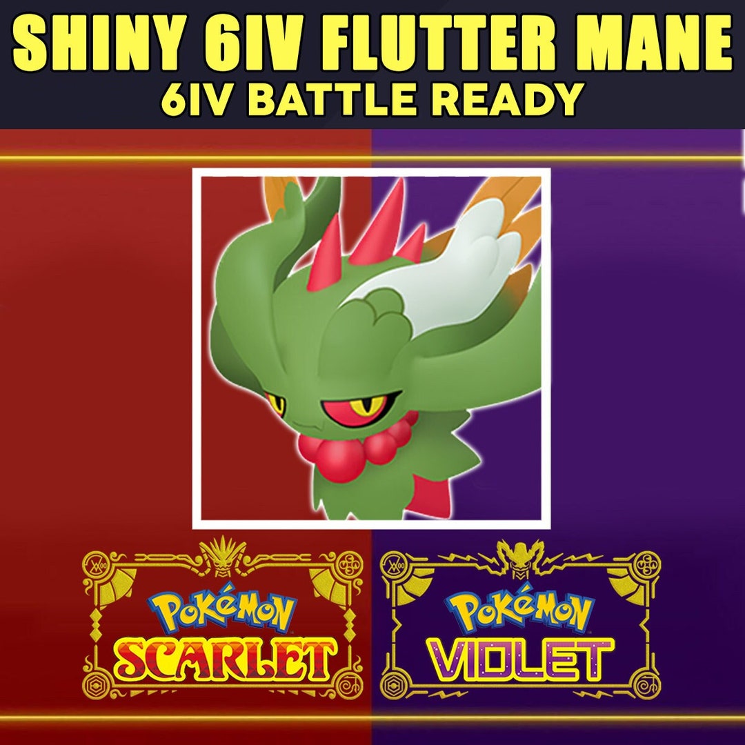 Flutter Mane Shiny 6IV Shiny Pokemon Scarlet and Violet - Etsy
