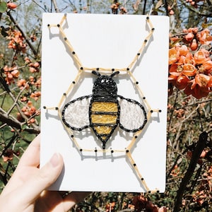 Bee DIY String Art Kit | Bee Decor | Craft Kit | DIY Project | Bee ...