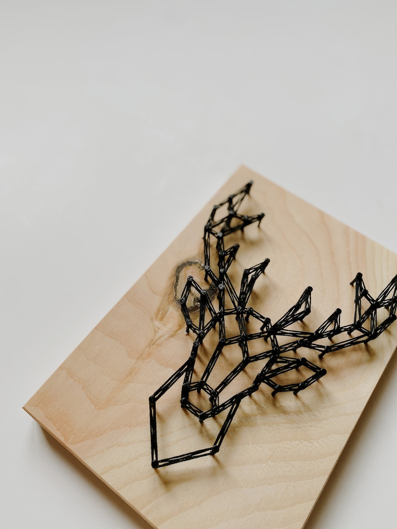 Reindeer String Art Kit | Deer String Art | DIY Kit | Holiday Decor ...