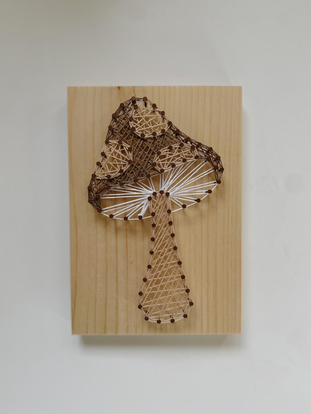 Mushroom String Art Template | DIY String Art | String Art Template ...