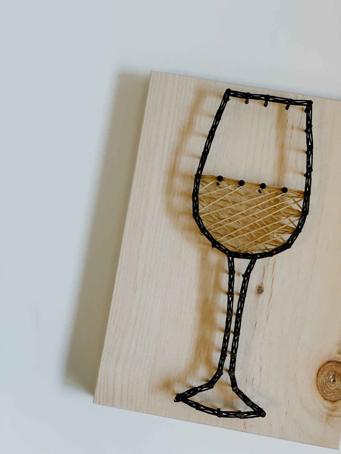 Wine DIY String Art Kit Wine Decor Craft Kit DIY Project Wine String ...