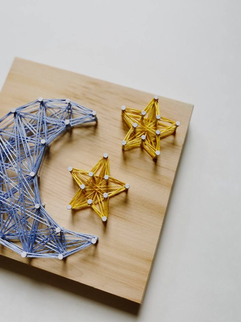 Moon & Stars DIY String Art Kit | DIY String Art | Kids Crafts | DIY for Kids | String Art | I ...