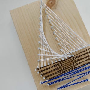 Sailboat String Art Kit | DIY String Art | Craft Kit | String Art ...