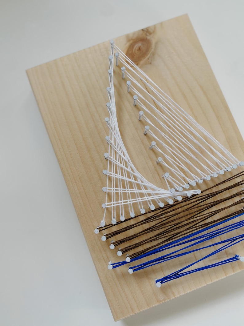Sailboat String Art Kit DIY String Art Craft Kit String Art Coastal ...