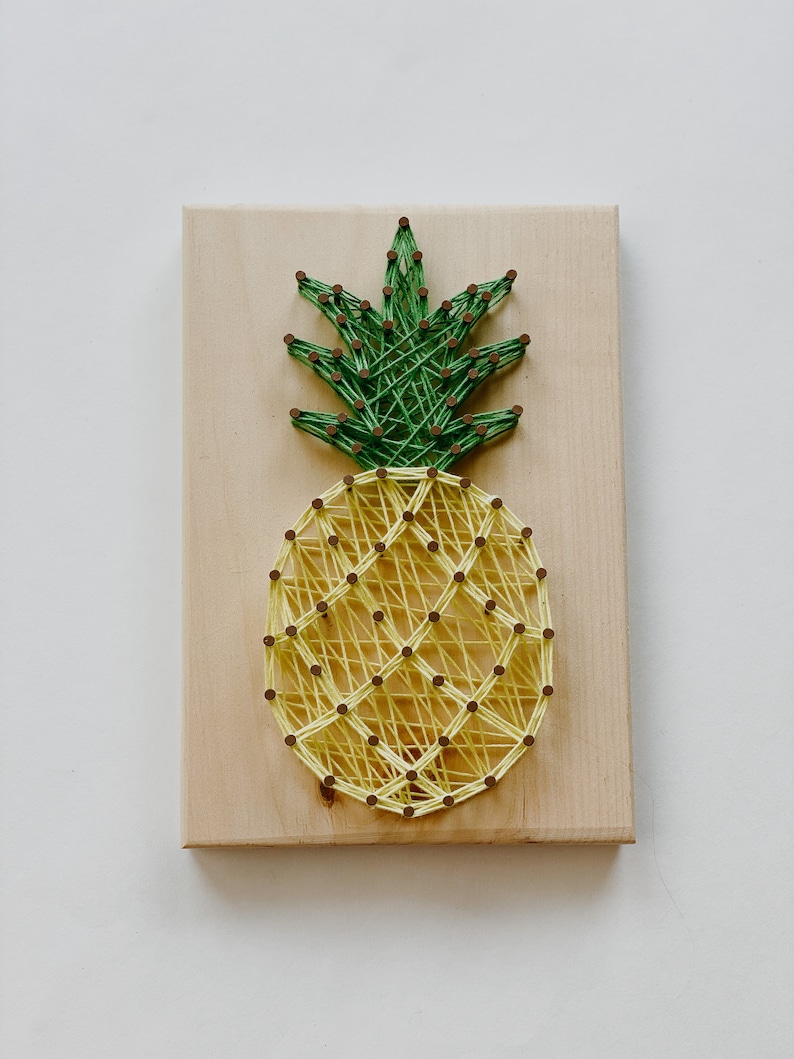 Pineapple DIY String Art Kit | Plant Decor | Craft Kit | DIY Project ...