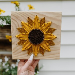 Sunflower DIY String Art Kit | Fall String Art | DIY Kit | Fall Home ...