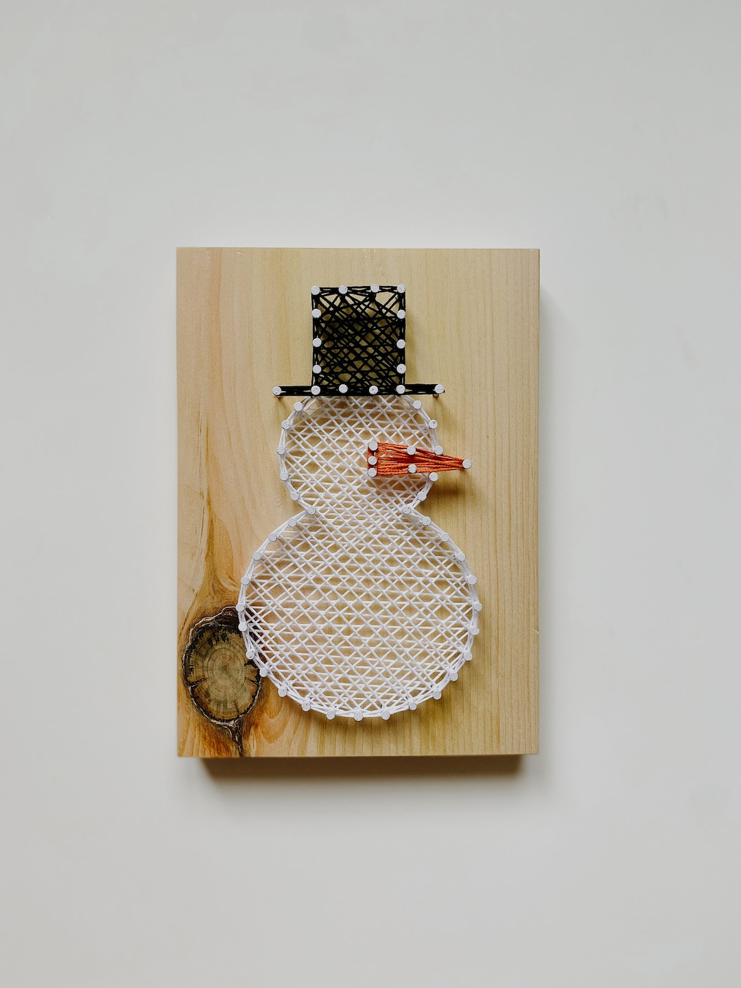 Snowman String Art Kit | Christmas String Art | DIY Kit | Holiday Decor ...