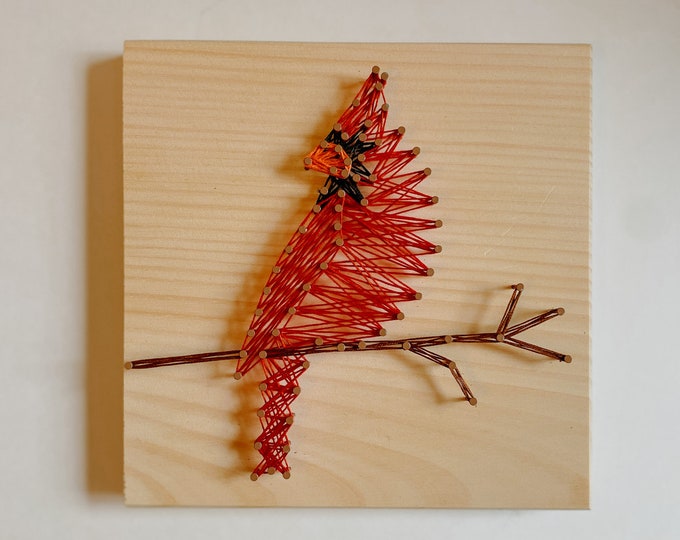 Cardinal DIY String Art Kit | DIY Kit | String Art Kit | DIY Adult ...