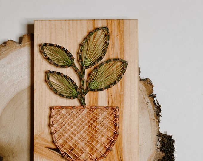 Rubber Plant String Art Template DIY String Art String Art Template ...