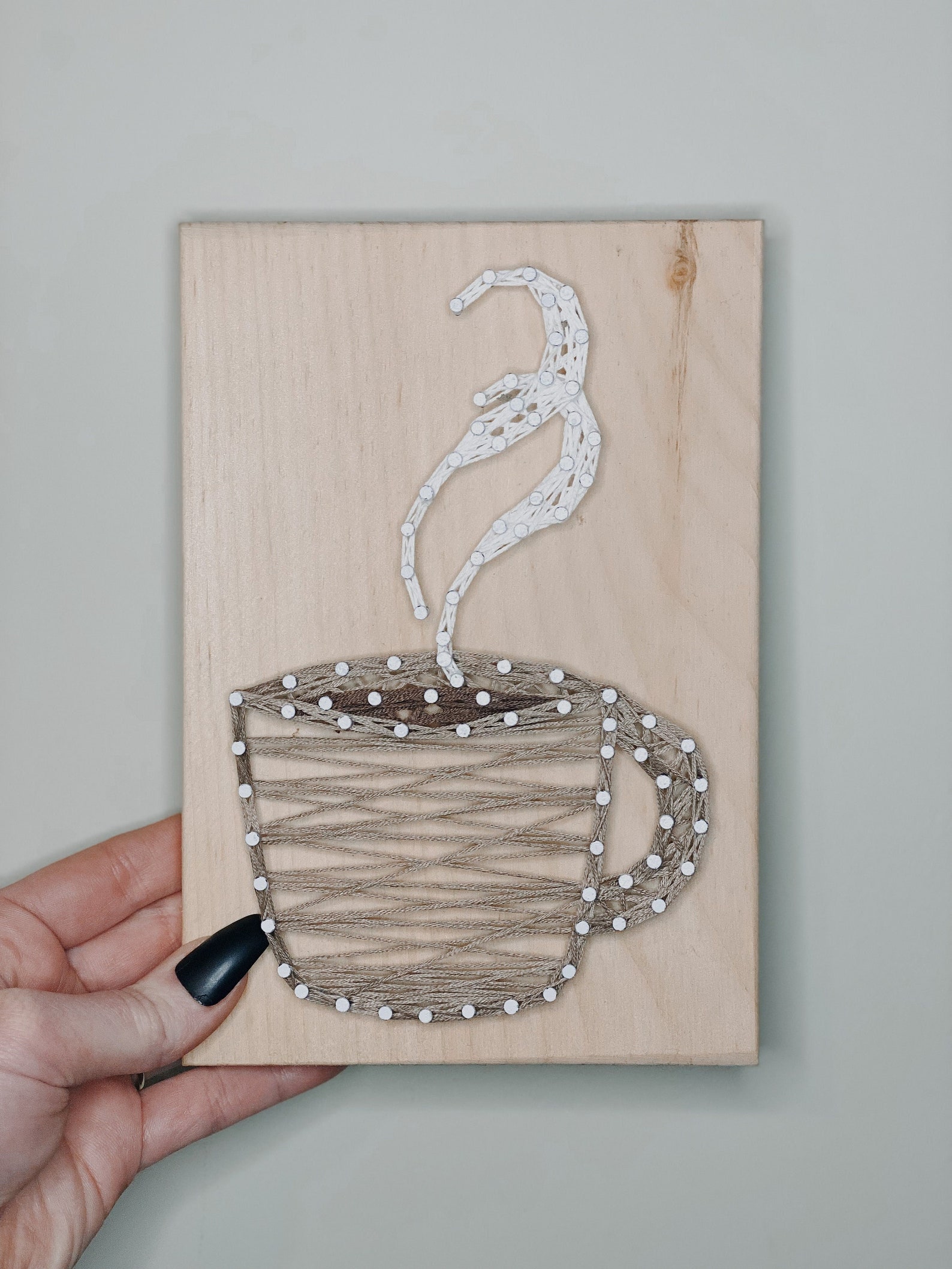 DIY String Art Kit coffee/tea Design Coffee Bar Decor | Etsy