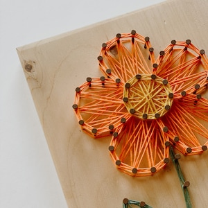 Daisy Flower String Art Template | DIY String Art | String Art Template ...