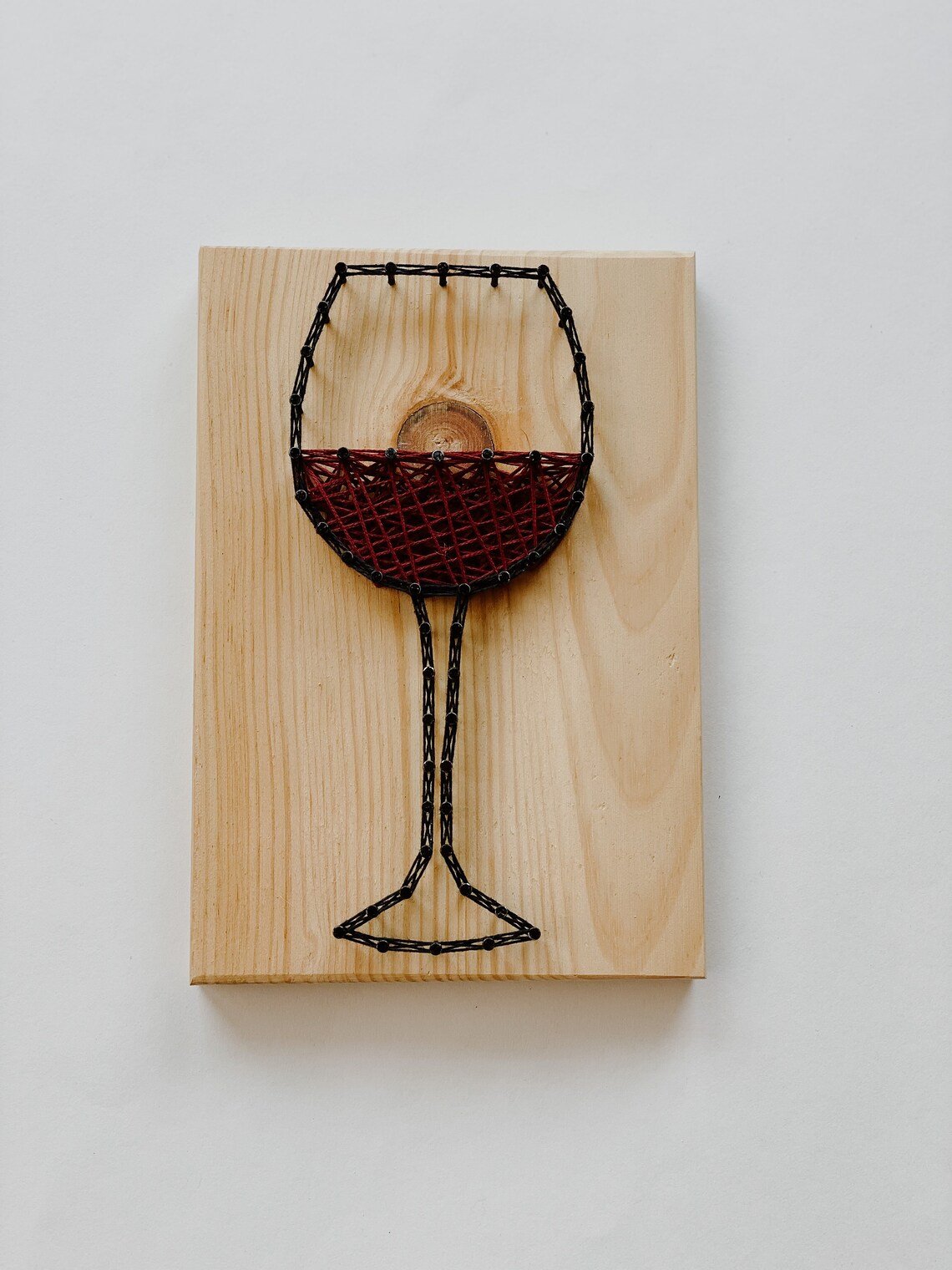 Wine DIY String Art Kit Wine Decor Craft Kit DIY Project Wine String ...