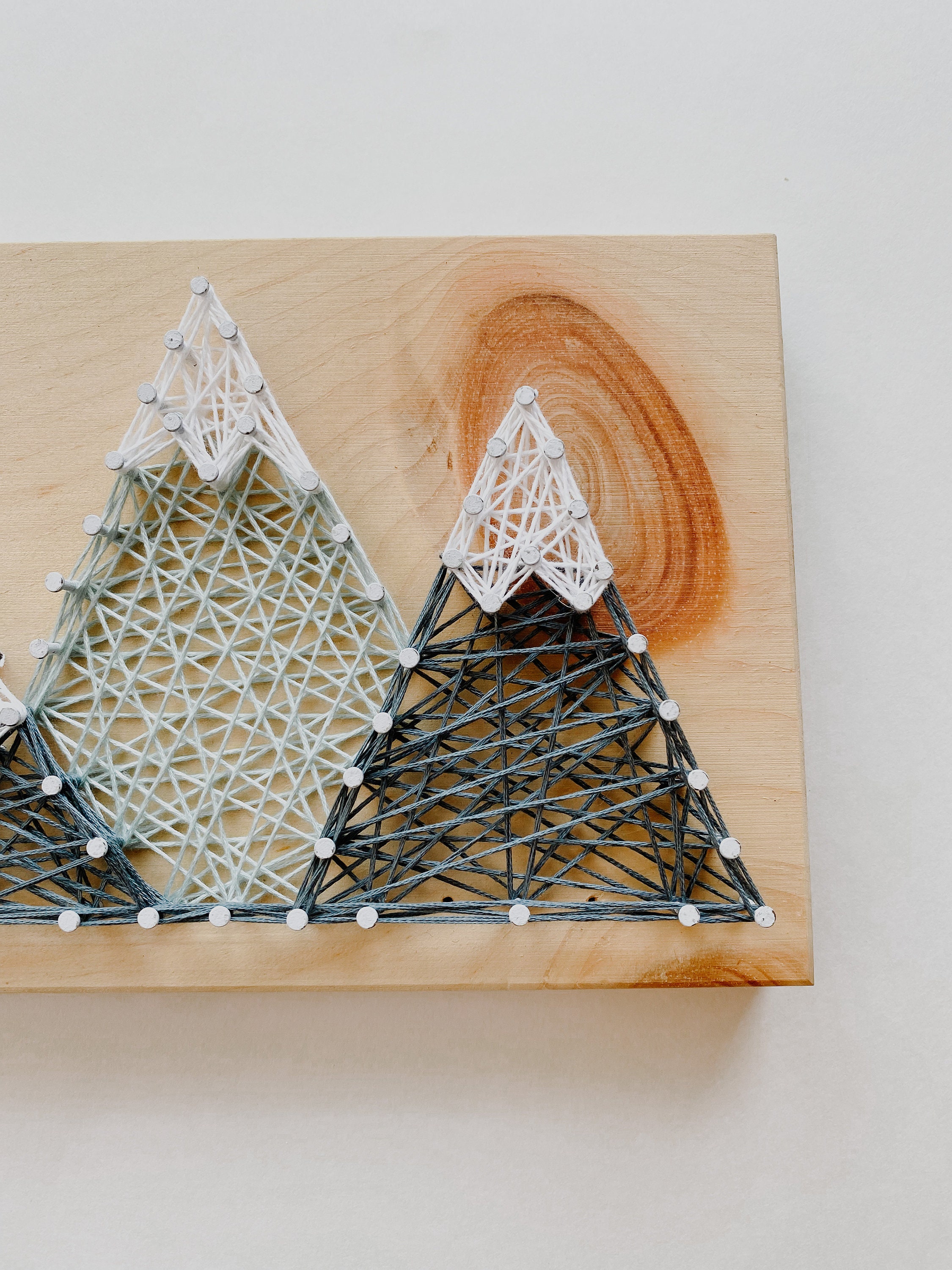 Mountain DIY String Art Kit | Mountain Decor | Craft Kit | DIY Project ...
