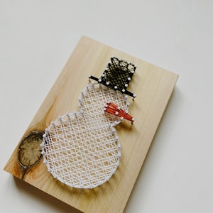 Snowman String Art Kit | Christmas String Art | DIY Kit | Holiday Decor ...