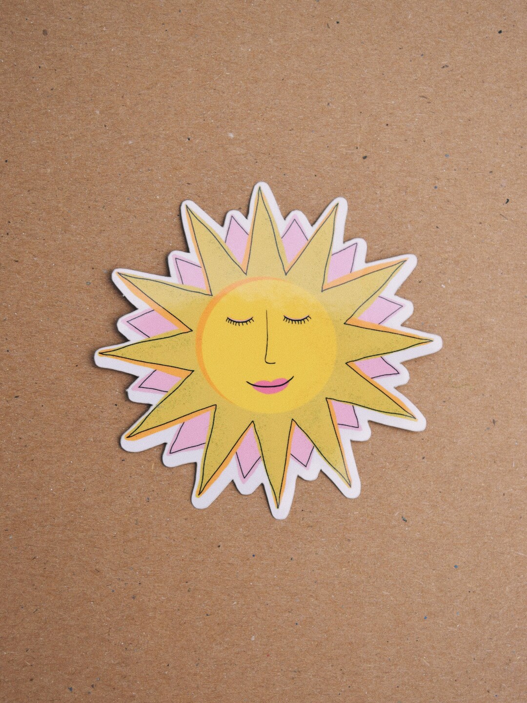 Peaceful Sun Sticker - Etsy