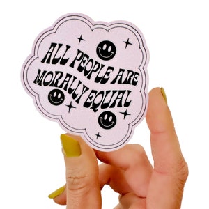 All People Equal Smiley Face Sticker - Etsy
