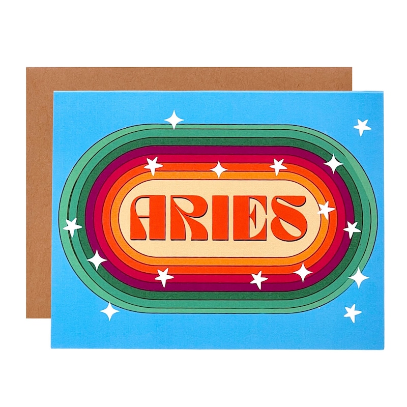 Aries Birthday Card - Etsy