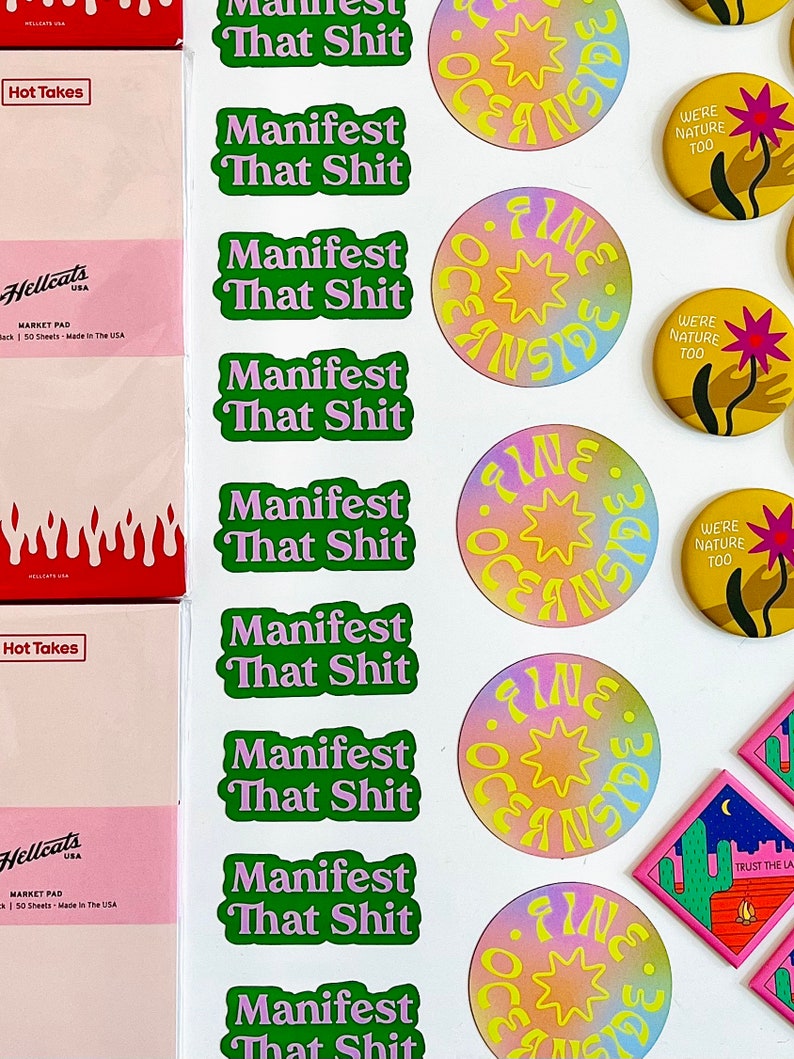Manifest That Shit Magnet - Etsy