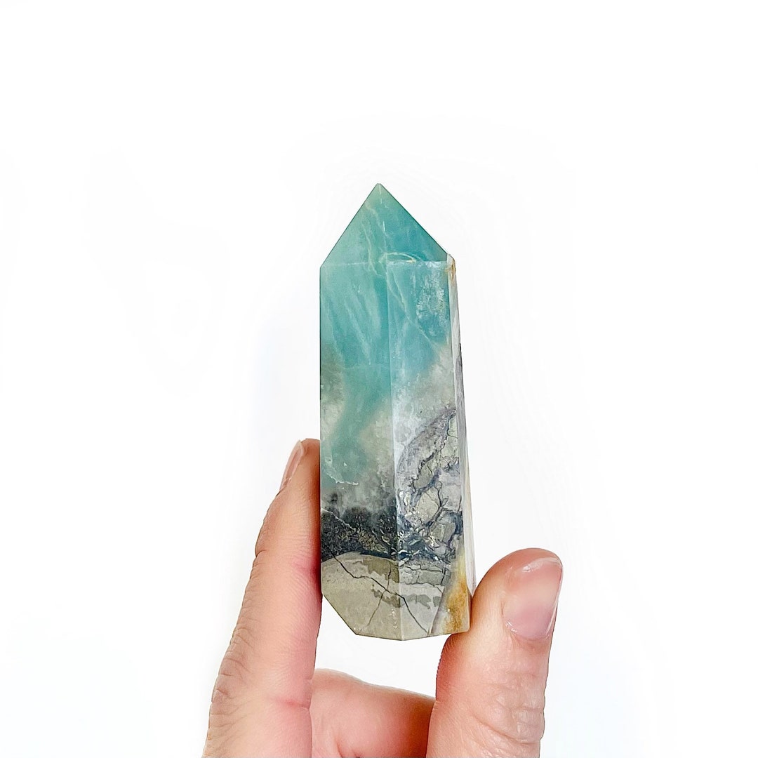 Amazonite Crystal Wand Large 3.5 Obelisk Tower - Etsy