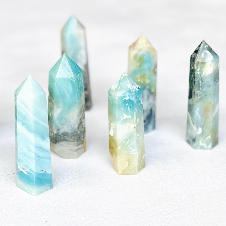 Amazonite Crystal Wand Large 3.5 Obelisk Tower - Etsy