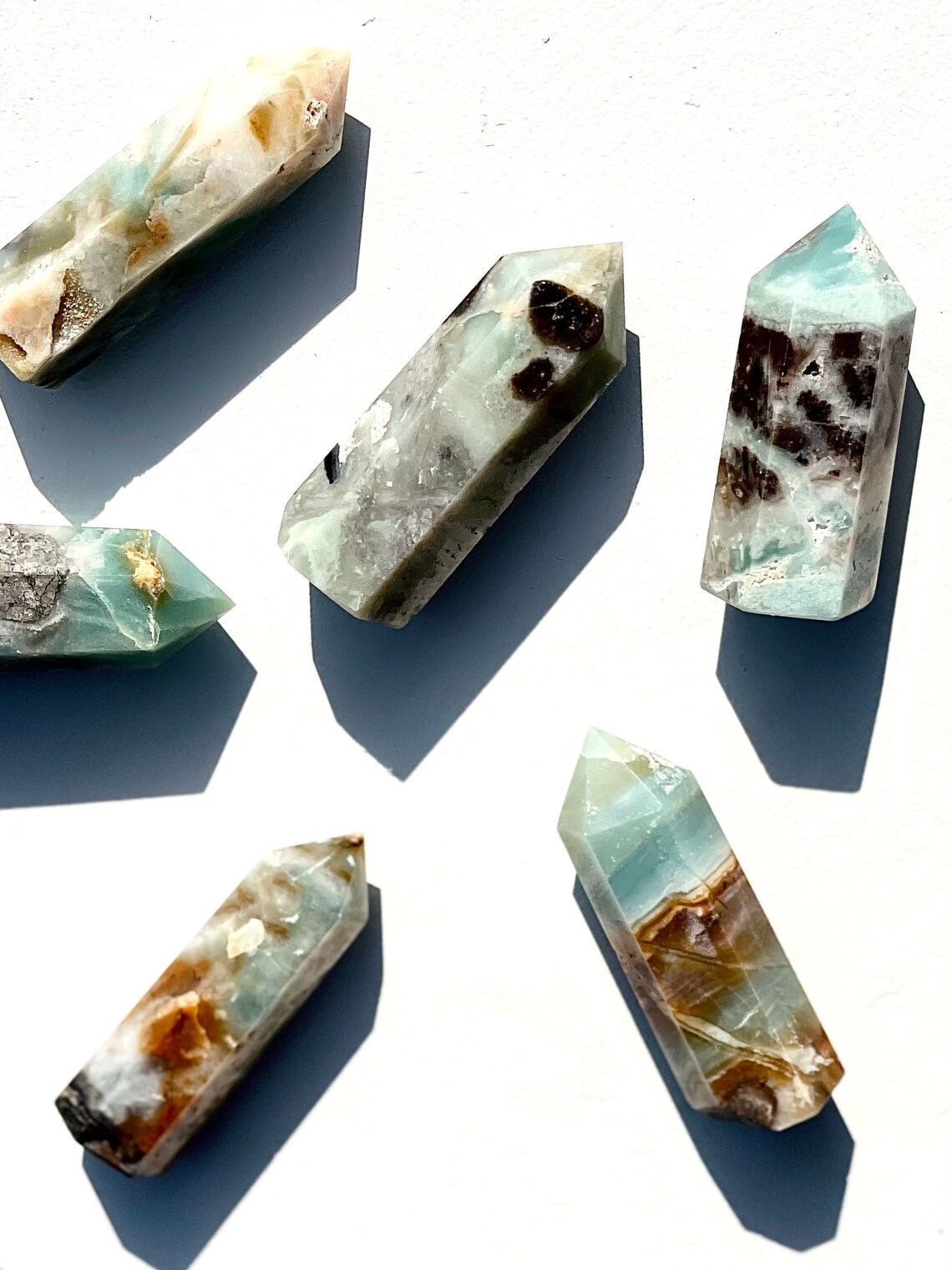 Amazonite Crystal Wand Large 3.5 Obelisk Tower - Etsy