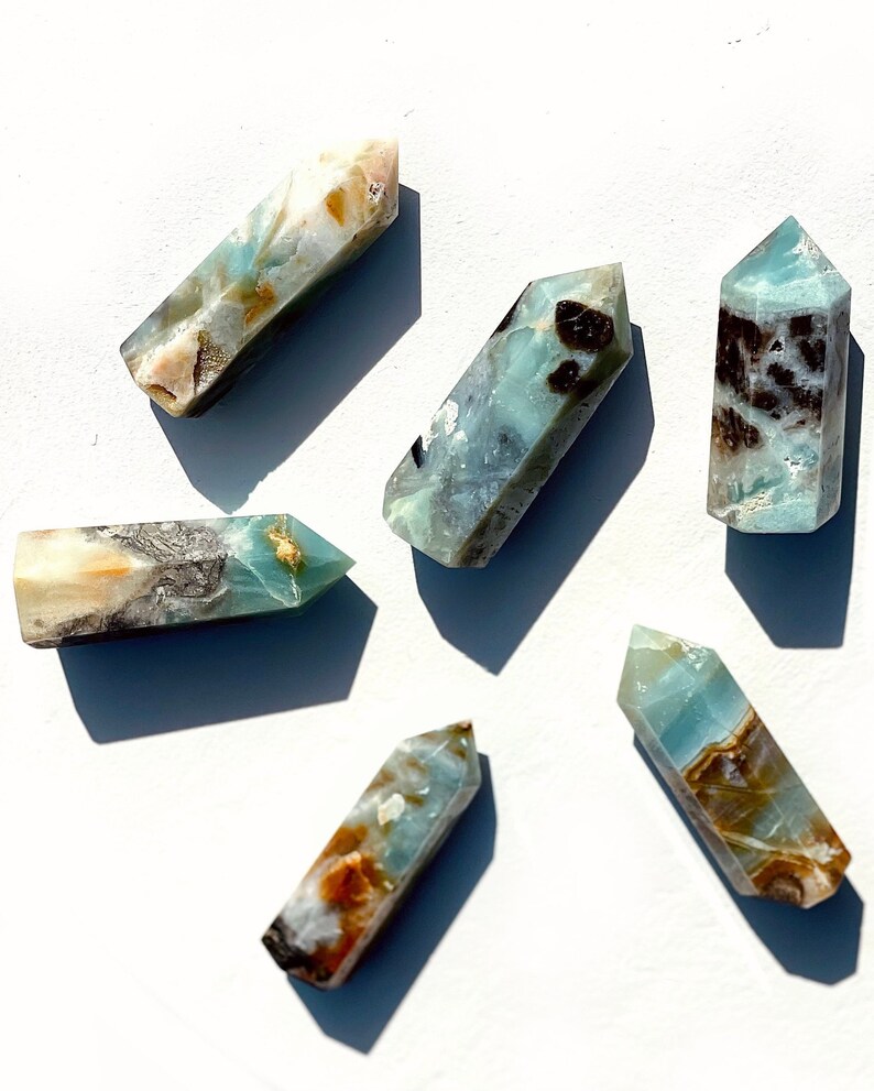 Amazonite Crystal Wand Large 3.5 Obelisk Tower - Etsy