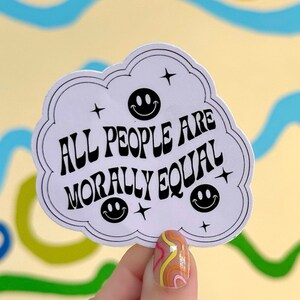 All People Equal Smiley Face Sticker - Etsy