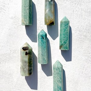 Amazonite Crystal Wand Large 3.5 Obelisk Tower - Etsy
