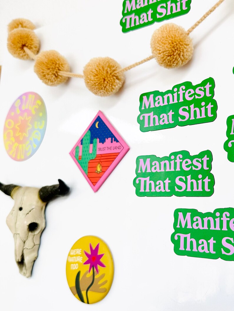 Manifest That Shit Magnet - Etsy