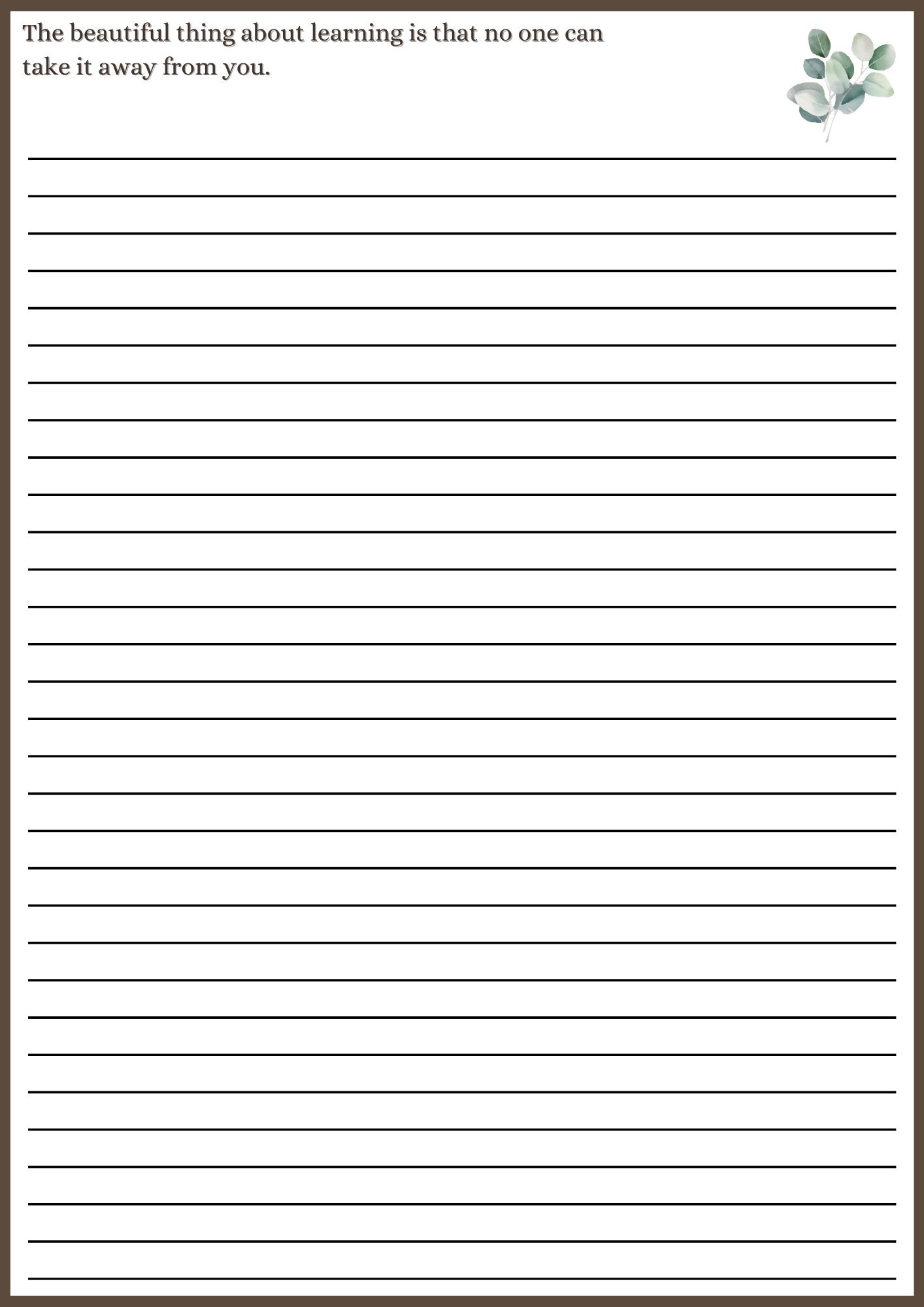 Printable Daily Reminder Notebook Planner / Journal / Notes / Monthly ...