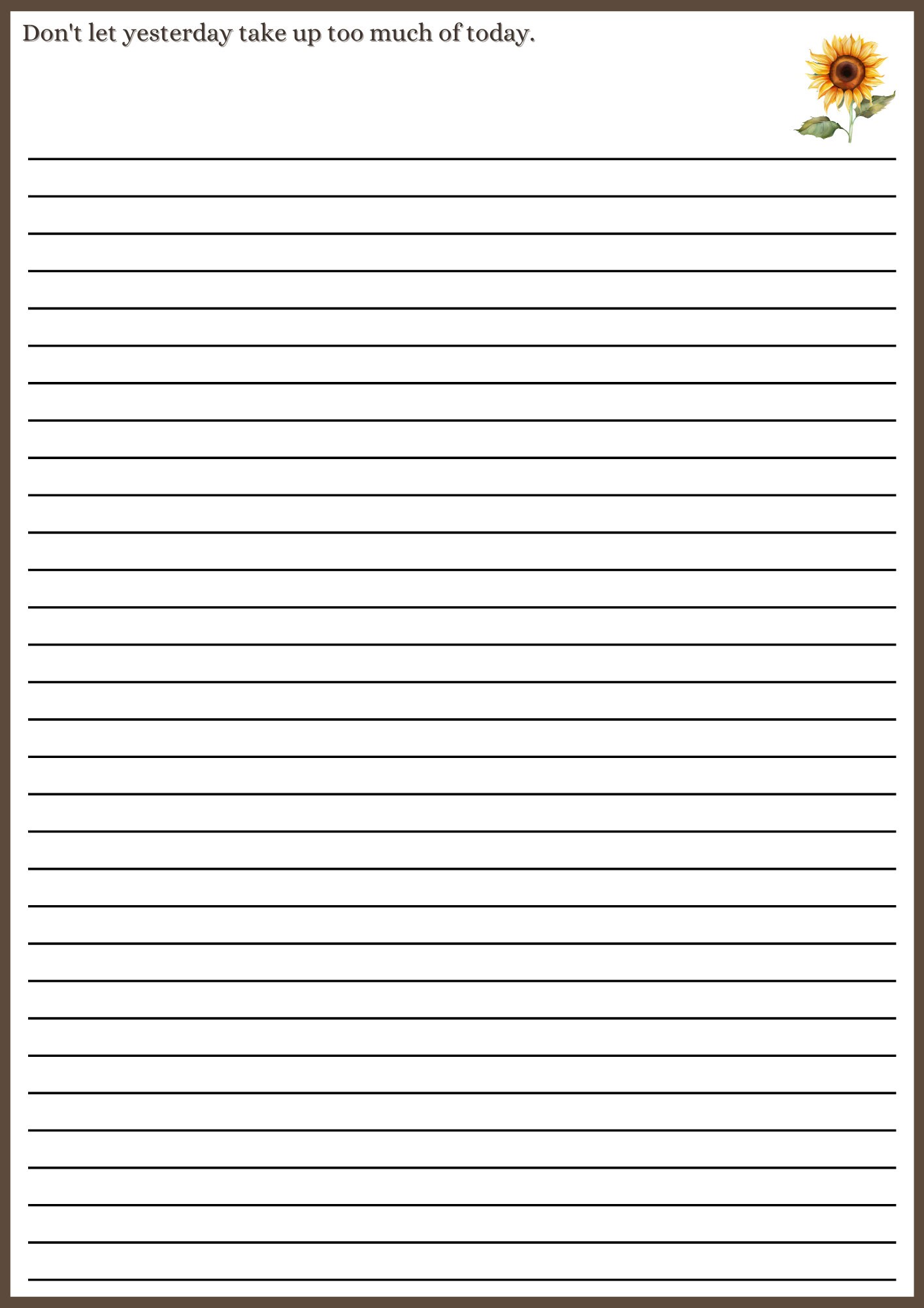 Printable Daily Reminder Notebook Planner / Journal / Notes / Monthly ...
