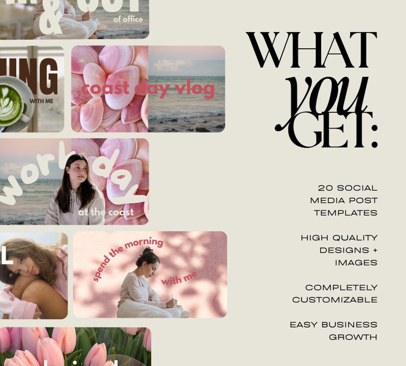 Pink Youtube Thumbnail Templates: Canva Editable Covers (digital ...