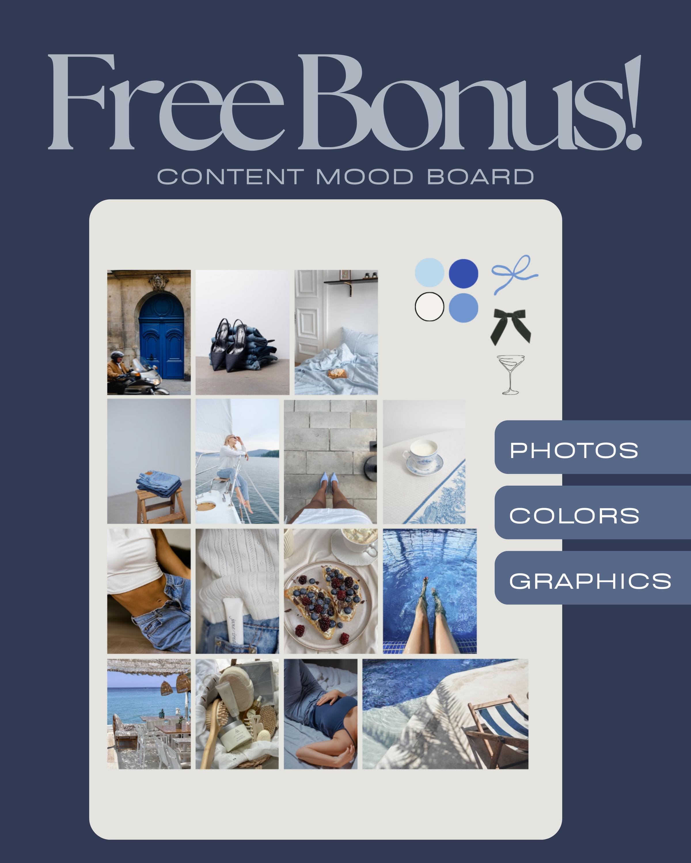 Blue Content Creator Instagram Templates, Social Media Influener Canva ...