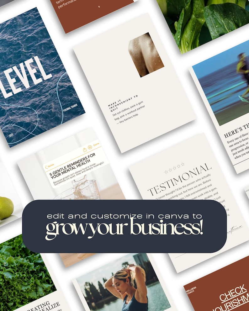 Health and Wellness Instagram Carousel Templates: Therapist Fitness ...