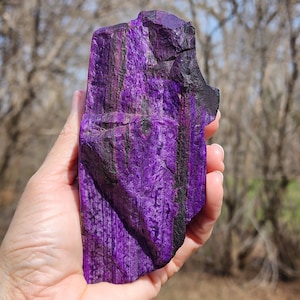 5.7" AAA Gel Sugilite 1.7 LB, RARE Semi Precious Sugilite Gemstone ...