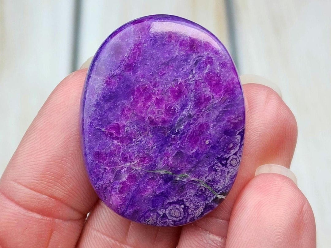 1.4" A+ Gel Sugilite 14g, Rare Semi Precious Pink Sugilite Gemstone ...