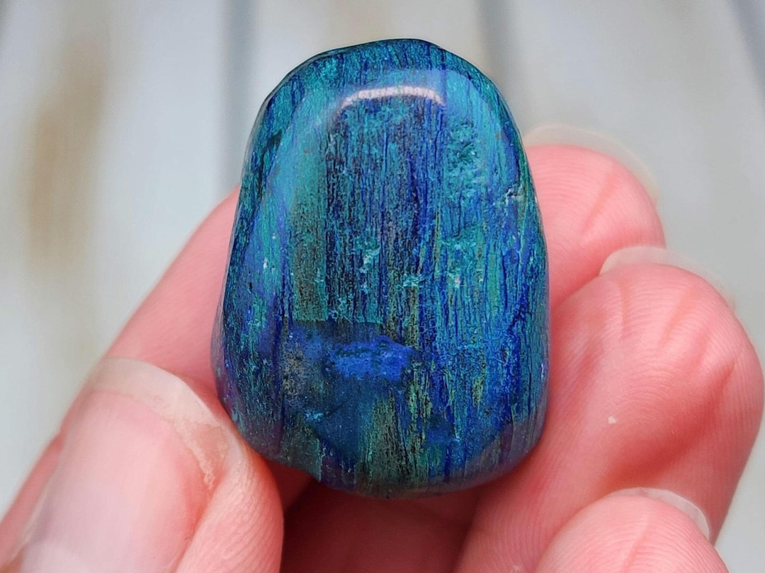 1.1 A Azurite & Malachite 19g, Natural Untreated Azurite Pocket Stone ...