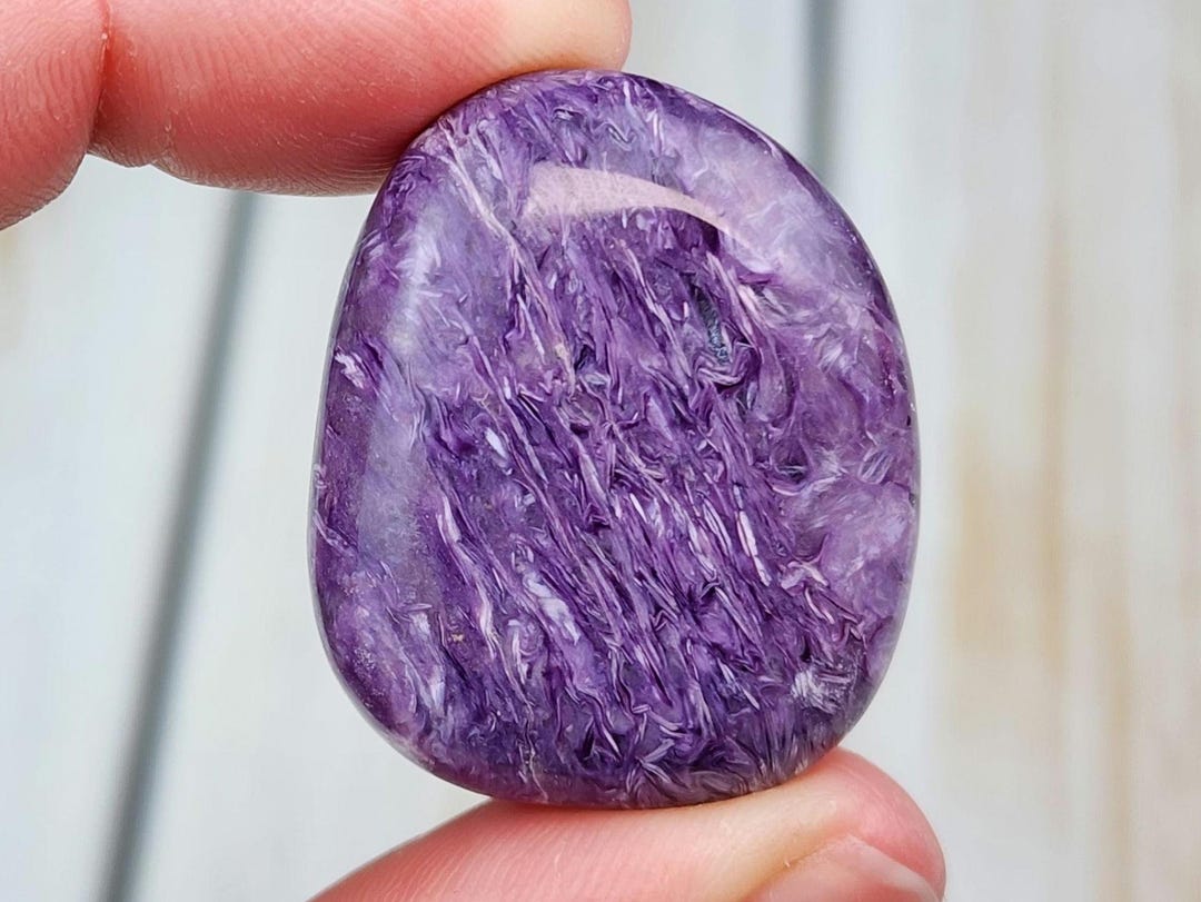 1.3 AA Charoite 17g, Rare Natural Gem Charoite Pocket Stone, Polished ...