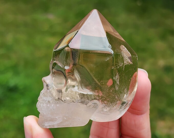 2.4" AAA Smoky Quartz Skull 186g, Natural Untreated Smoky Quartz, Super ...