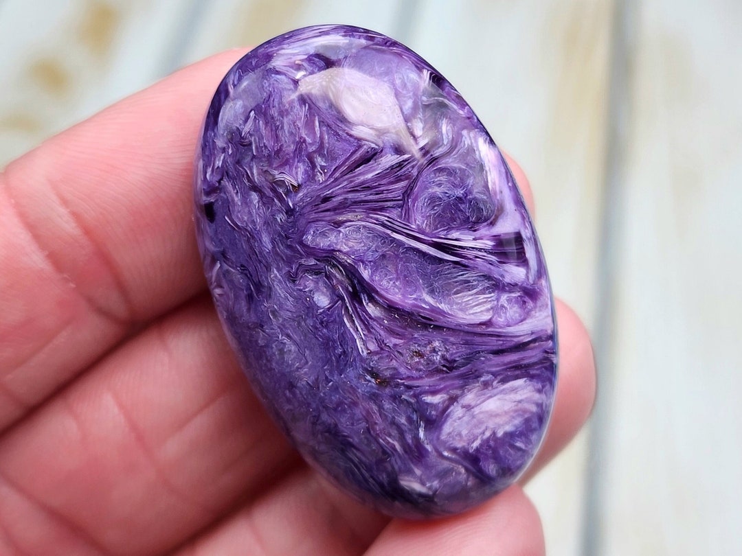 1.6 AAA Charoite 20g, Rare Natural Untreated Gem Charoite Palm Stone ...