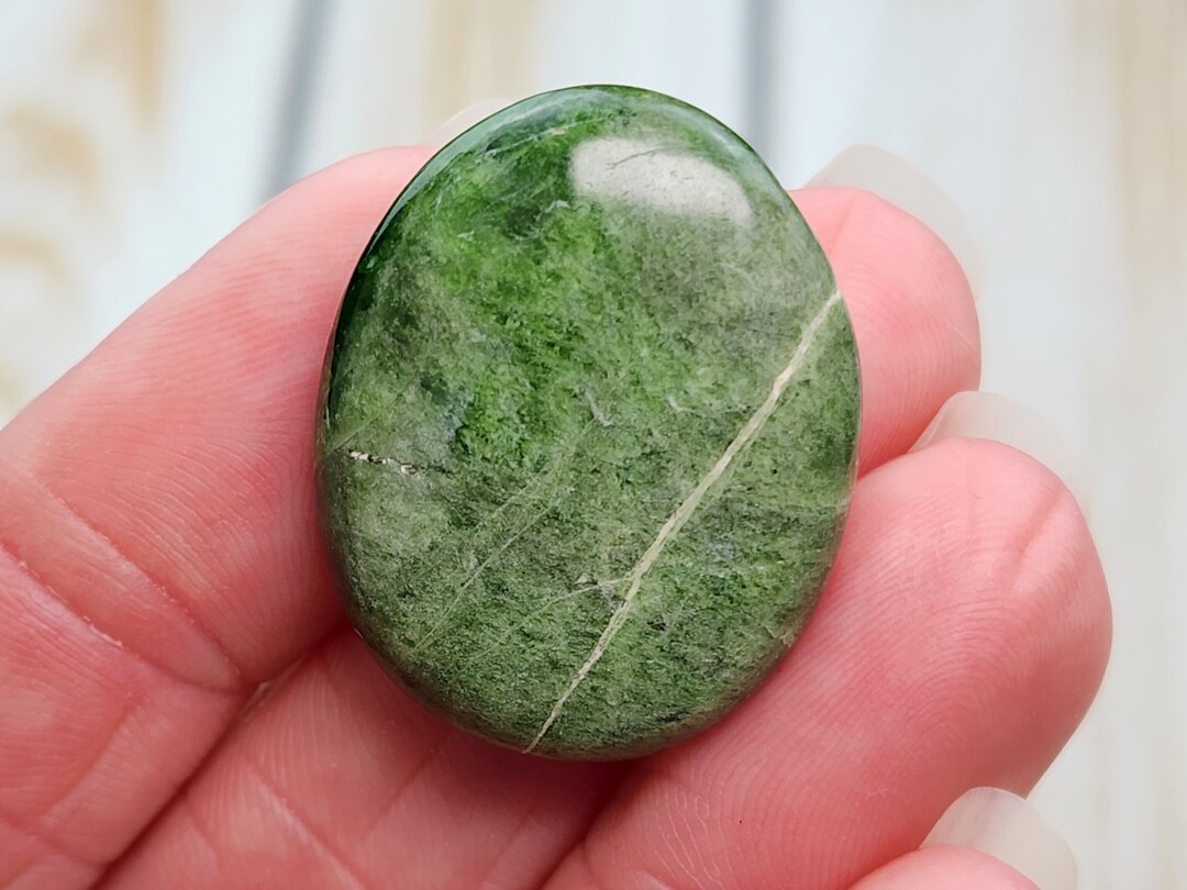 1.1 A Diopside 10g, Natural Untreated Diopside Tumble, Rare Polished ...