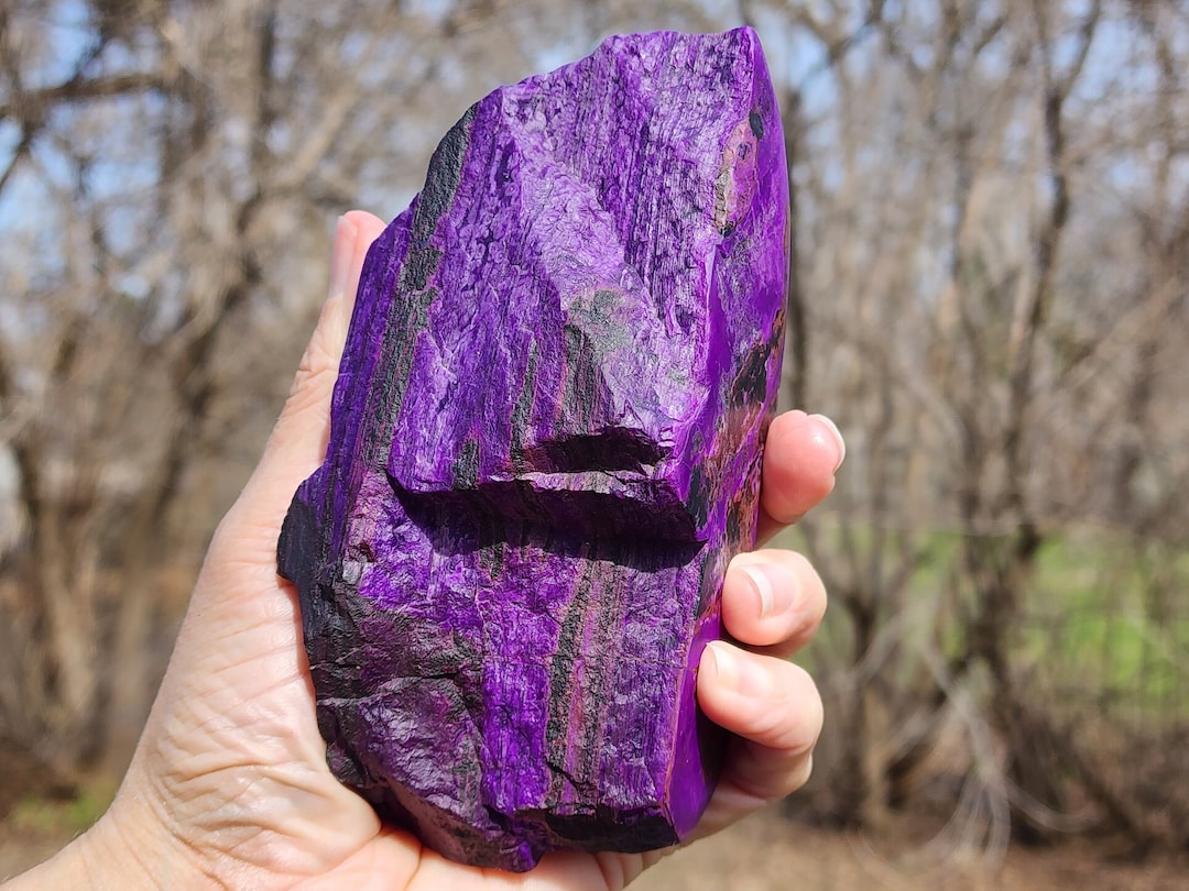 5.7" AAA Gel Sugilite 1.7 LB, RARE Semi Precious Sugilite Gemstone ...