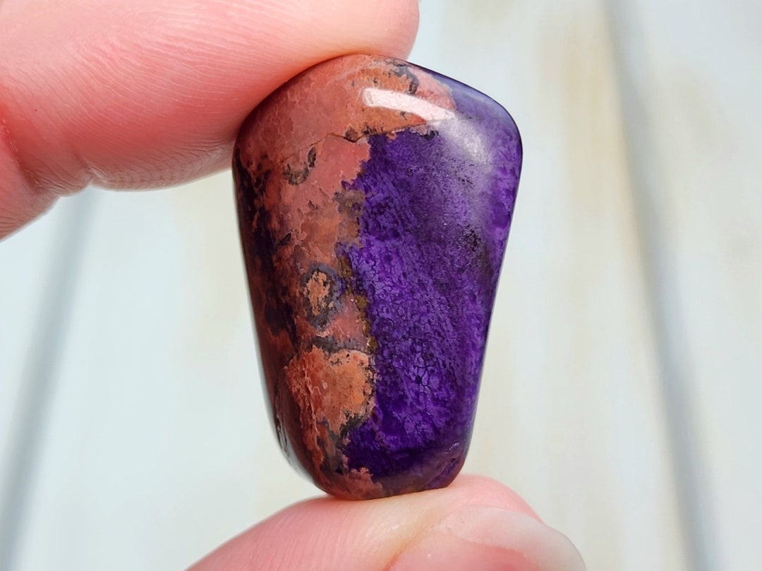 1.1 A Sugilite Tumble 9g, Rare Semi Precious Gem Pocket Stone, Natural ...