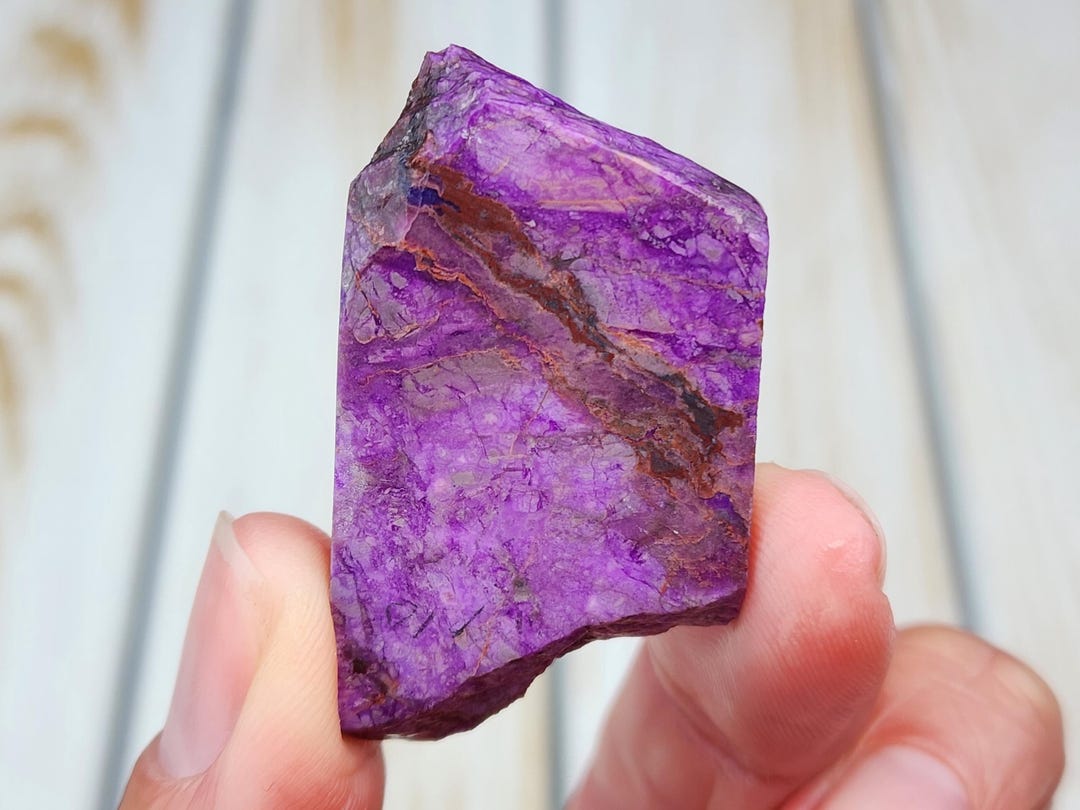 1.8" A+ Sugilite 13g, Rare Semi Precious Sugilite Gemstone, Natural ...
