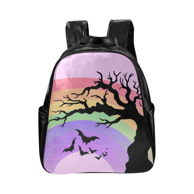Pastel Goth PU Leather Multi-pocket Backpack - Etsy