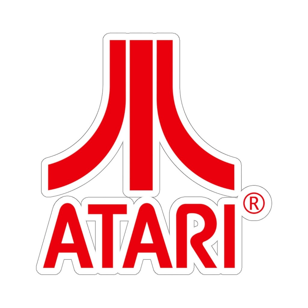 ATARI RED Stickers 4 Sizes Classic Video Arcade | Etsy