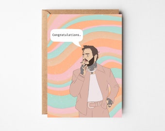 Congratulations Post Malone Card - Etsy