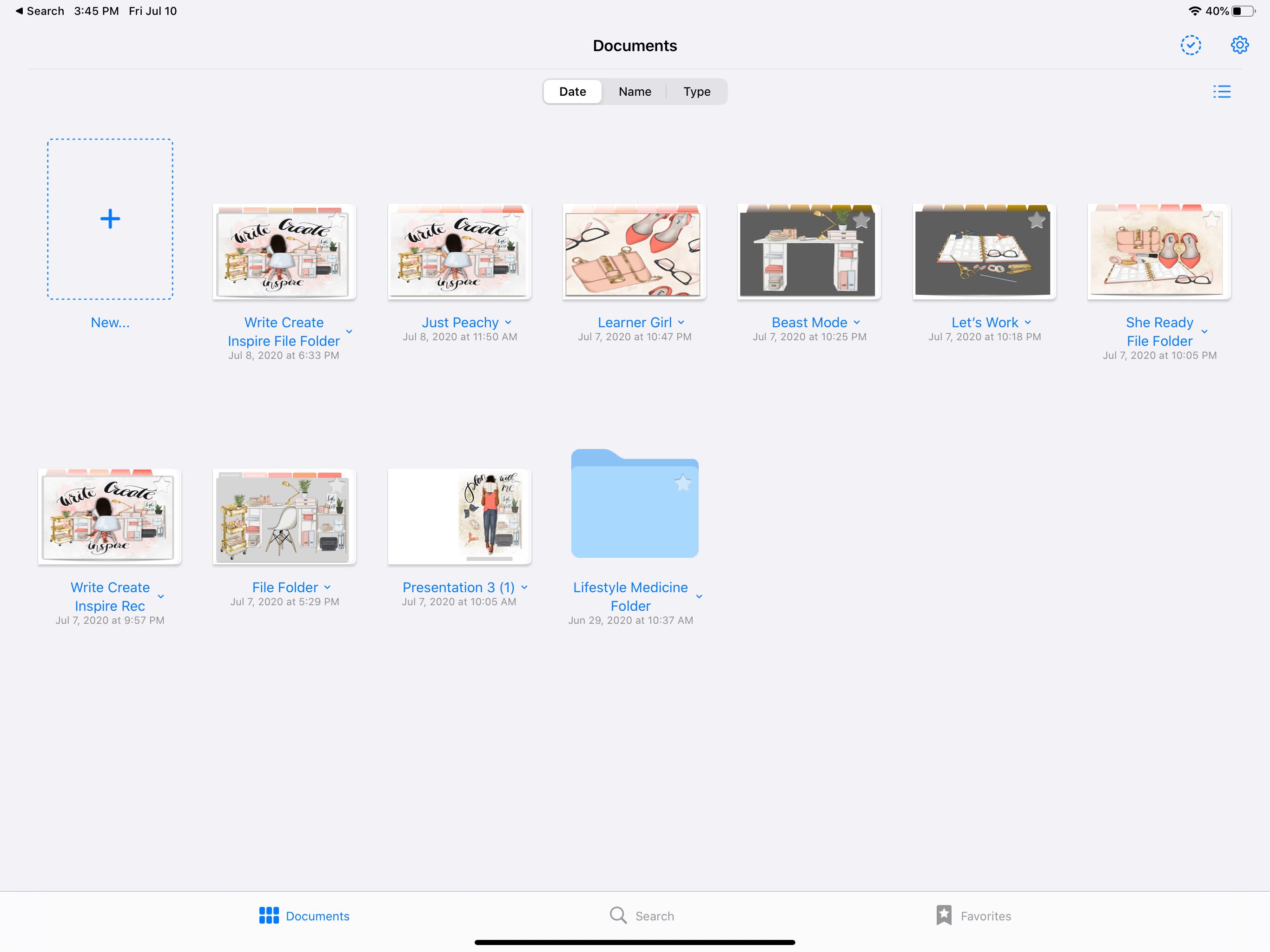 Goodnotes Digital File Folder 6 Tabs for Goodnotes Choco - Etsy México