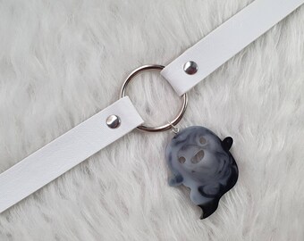 Leather Ghost Charm - Etsy