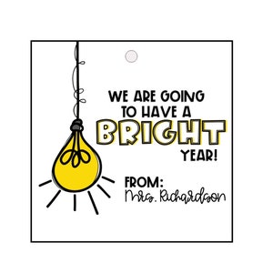 Back to School Editable Template Gift Tags, Instant Download Printable ...